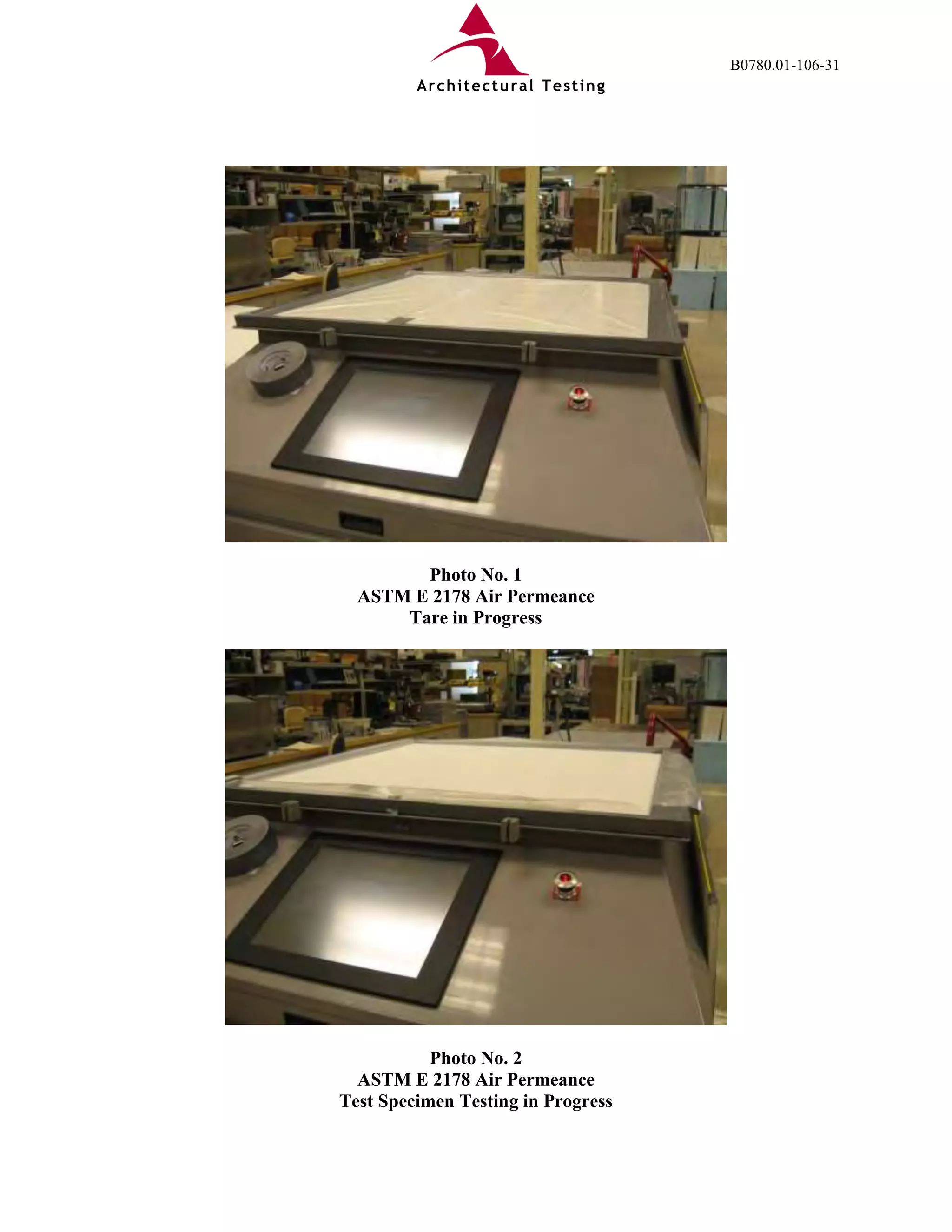 Therma cote air barrier test final report astm e 2178 | PDF