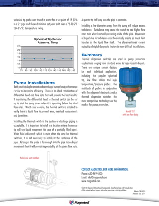 Pump Protection Using Thermal Dispersion Switches | PDF