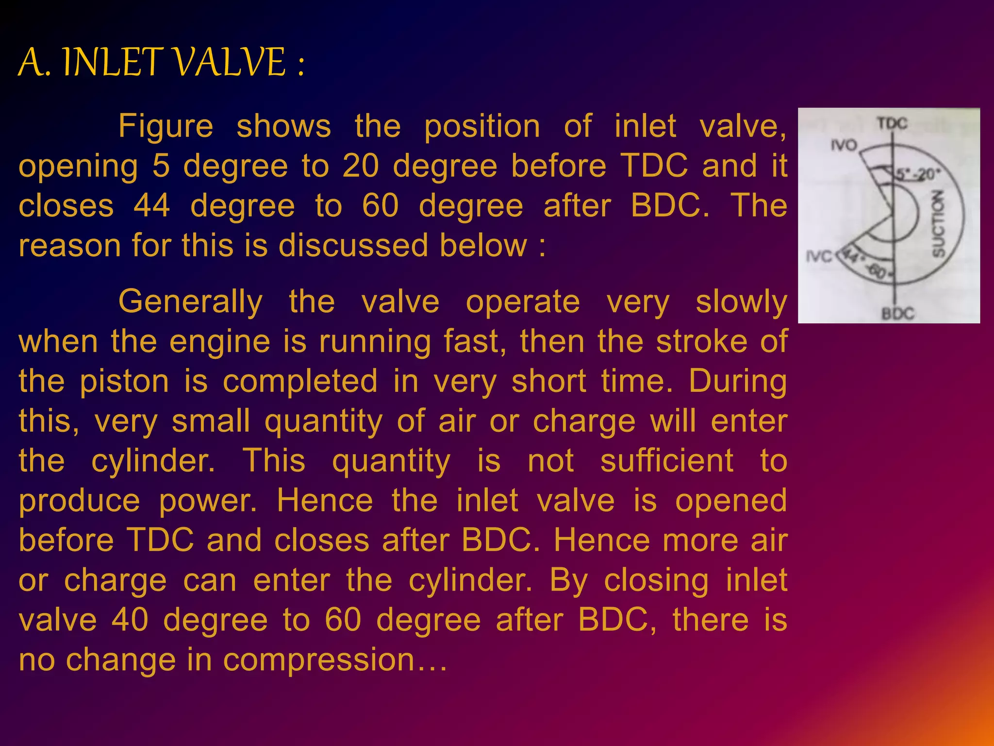 Thermal ii (ppt on valve timing diagram for four stroke si engine) | PPTX