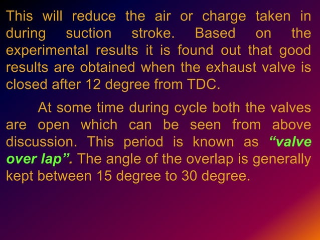 Thermal ii (ppt on valve timing diagram for four stroke si engine ...