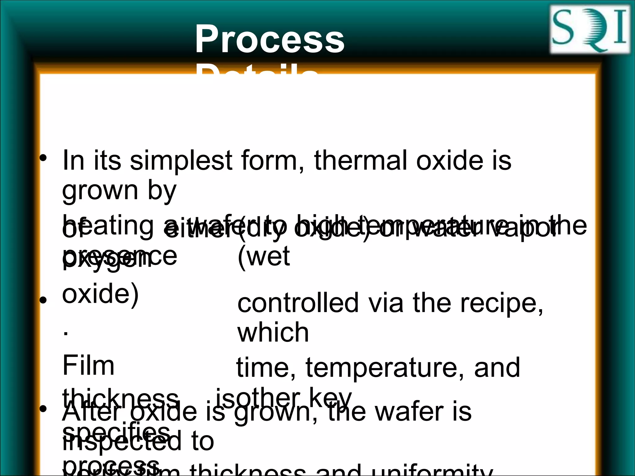 Thermal oxidation | PPTX