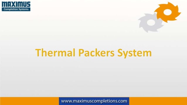 Thermal Packers System | single-string and double-grip retrievable ...