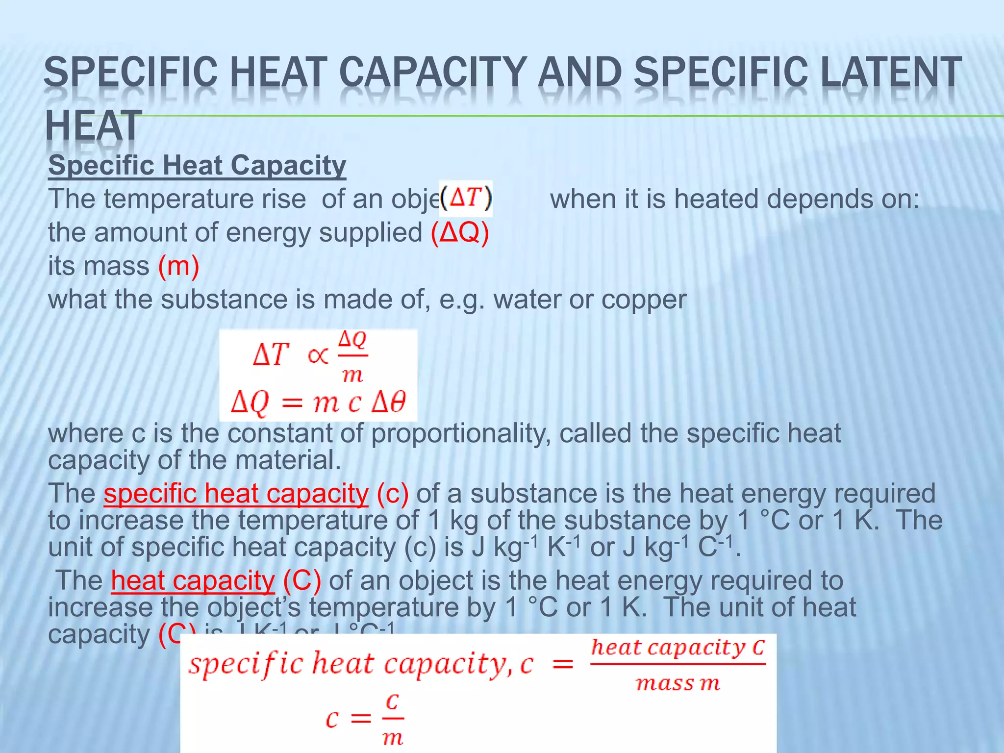 Thermal properties of materials A2 physics Topic 4 | PPT