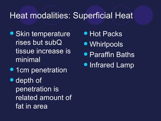 Thermal Agents Superficial Heat | PPT