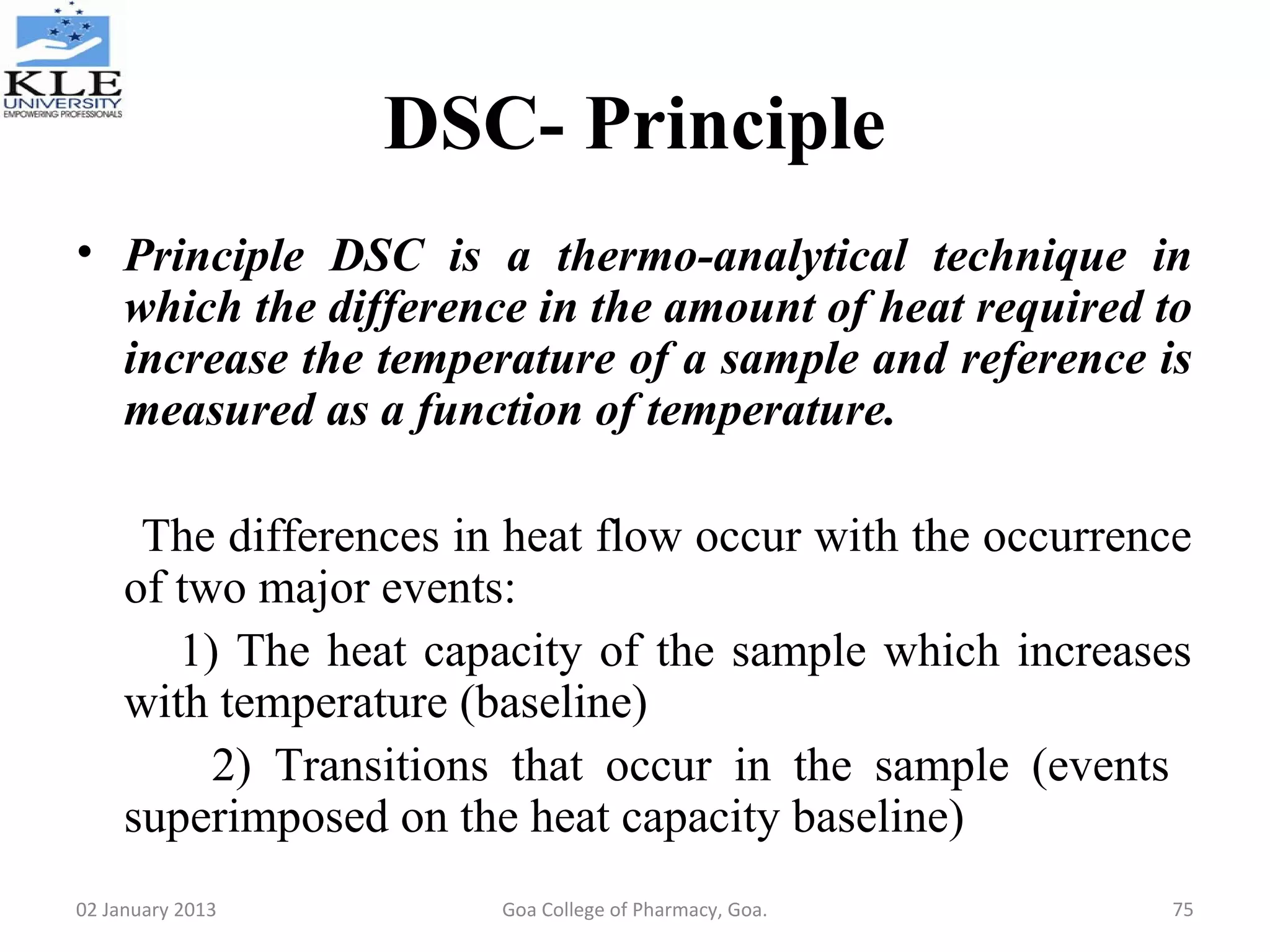 Thermal analysis
