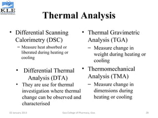 Thermal analysis | PPT