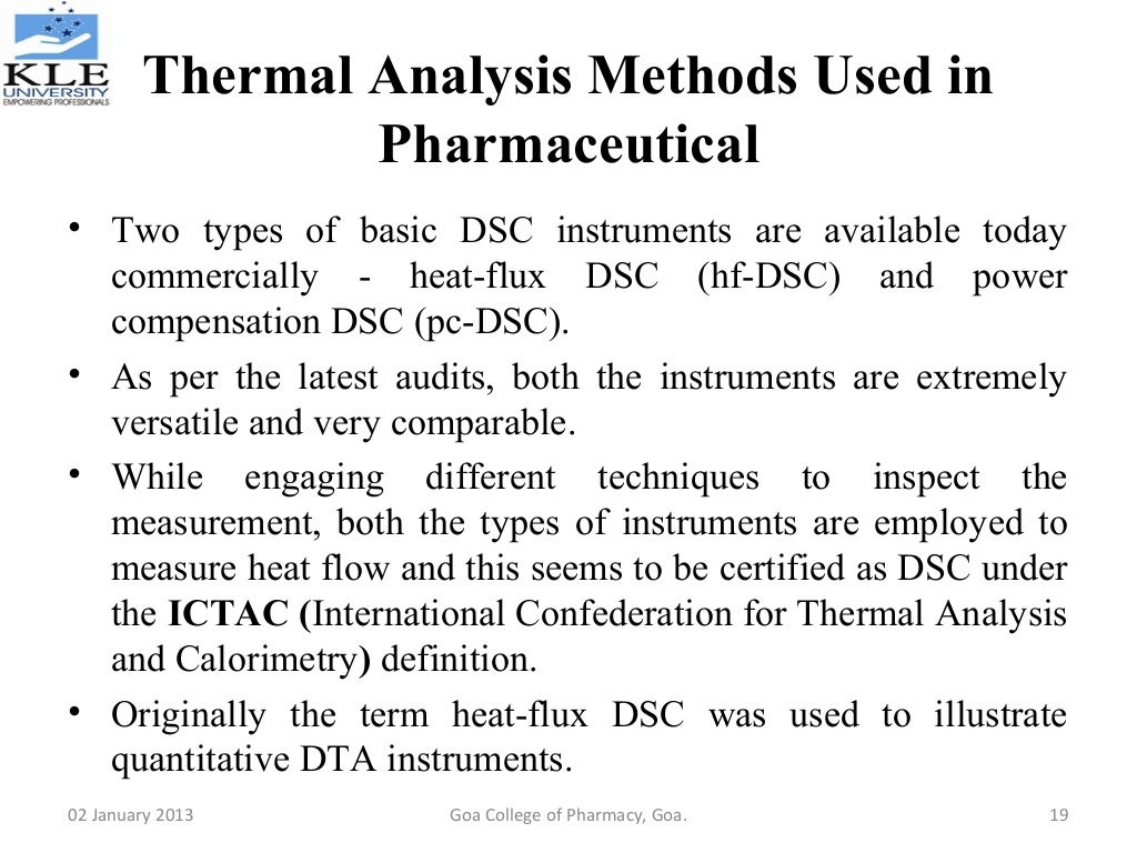 Thermal analysis