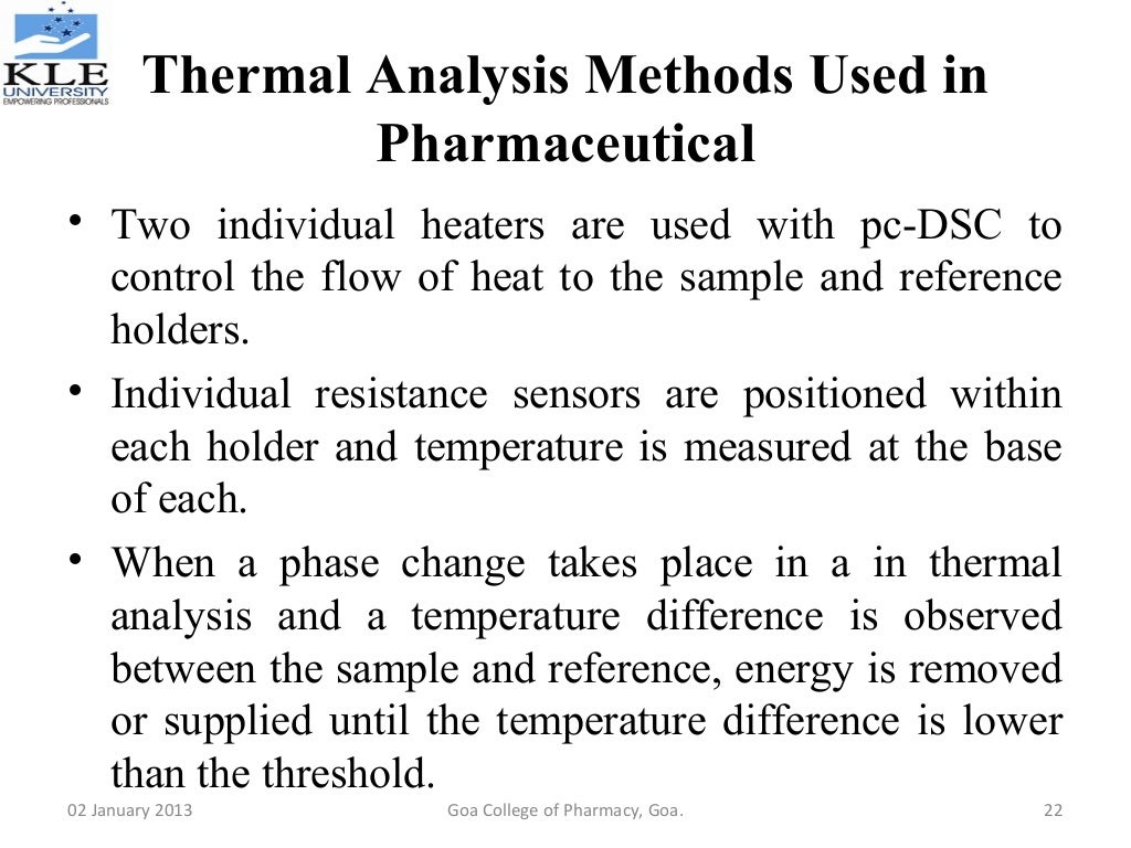 Thermal analysis
