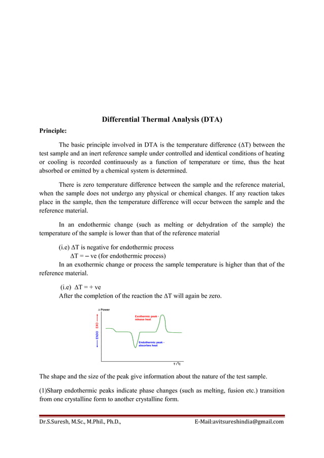 Thermal analysis | PDF