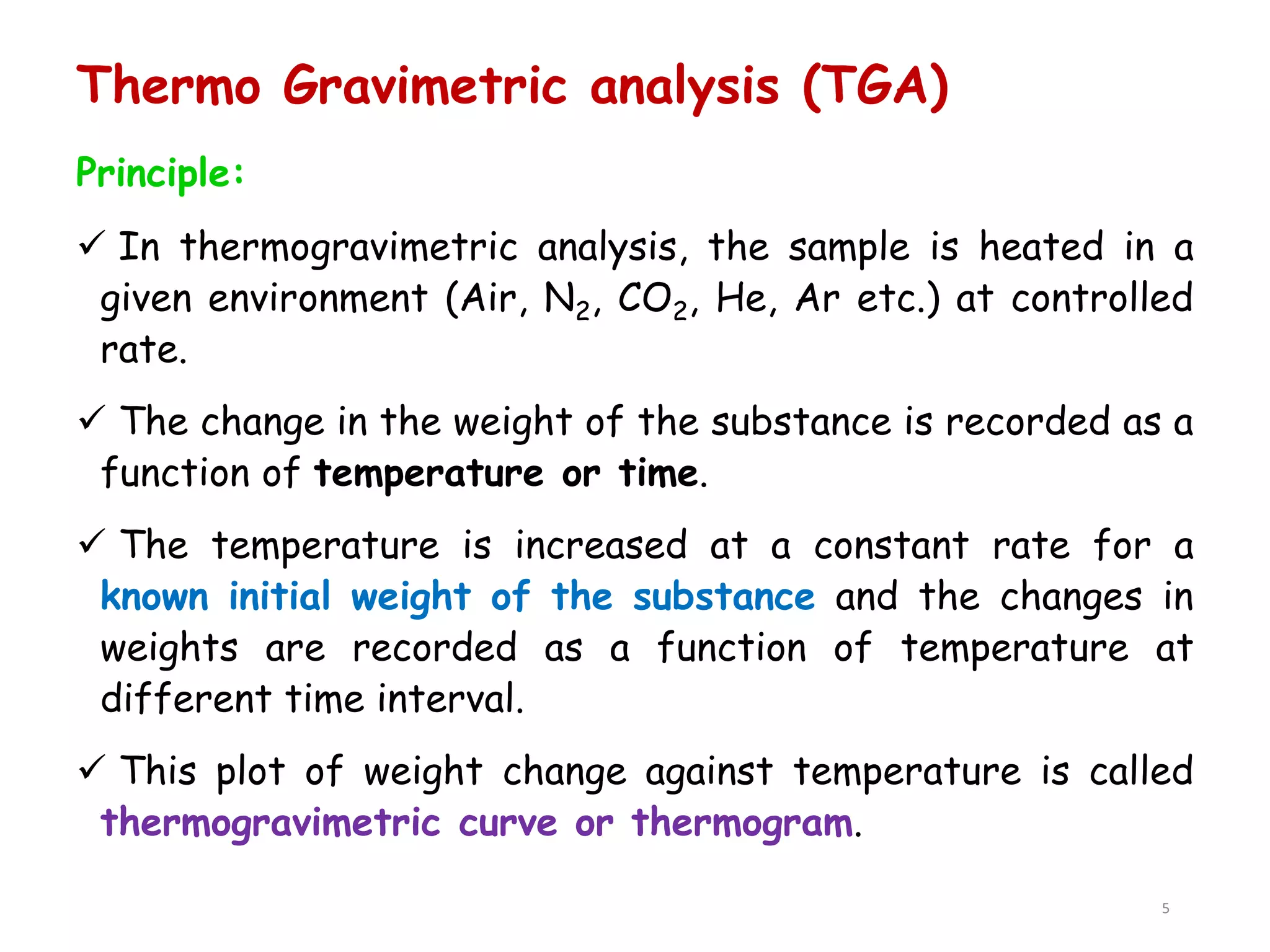 Thermal analysis - TGA & DTA | PPTX