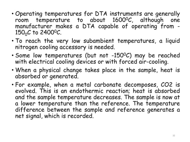 Thermal analysis - TGA & DTA | PPTX | Chemistry | Science