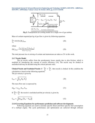 Thermal analysis of a gas turbine cycle for a turbojet engine | PDF