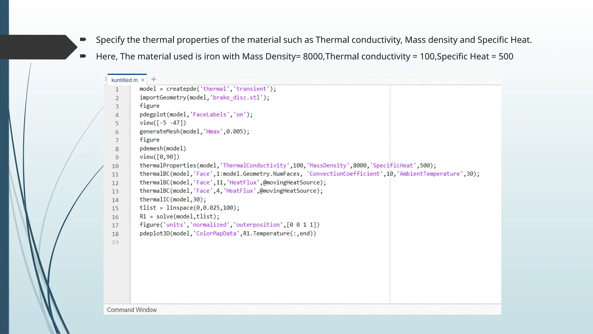 Thermal analysis of Disc brake using MATLAB.pptx