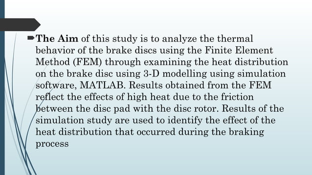 Thermal analysis of Disc brake using MATLAB.pptx