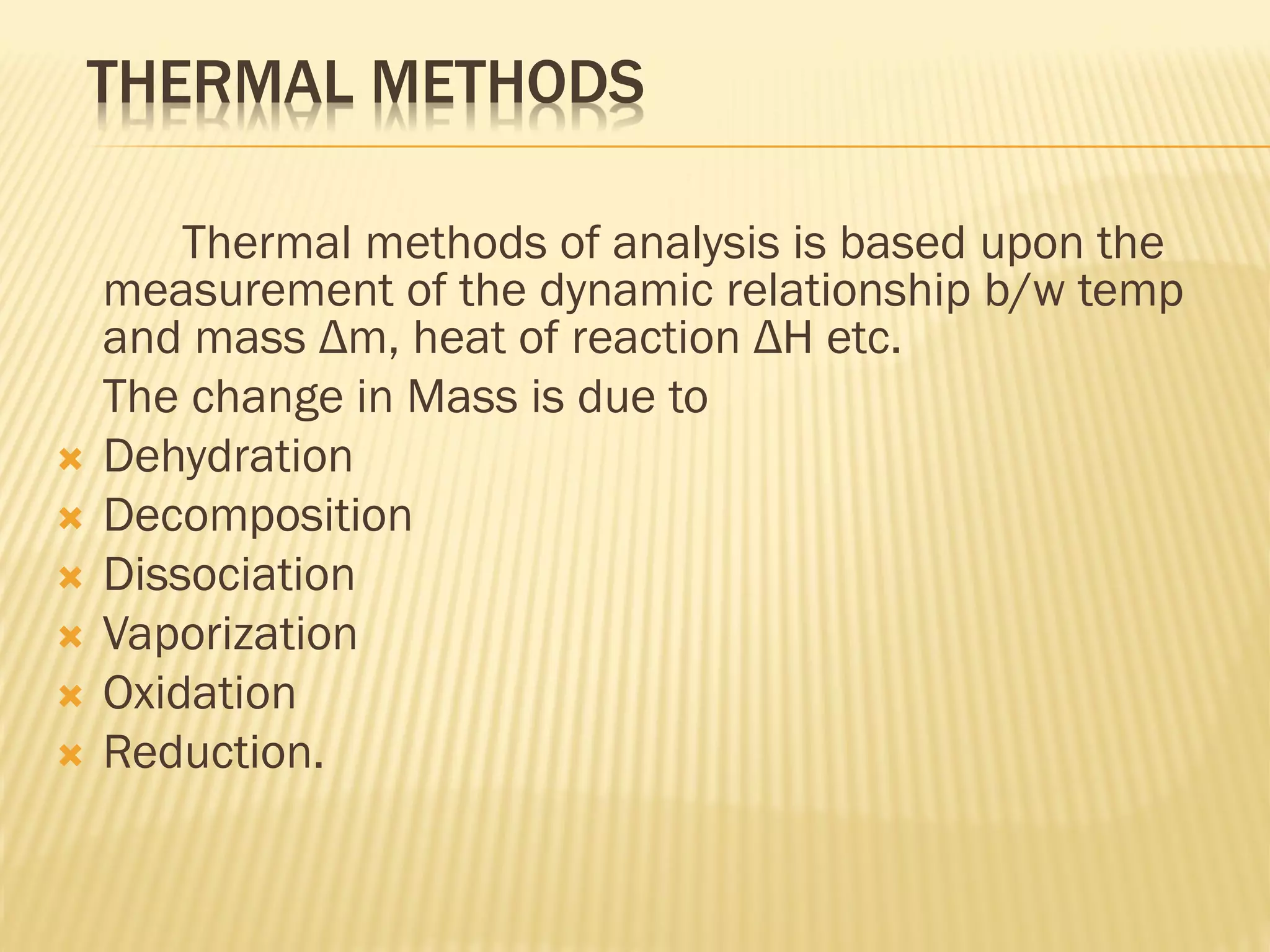 Thermal analysis | PPT
