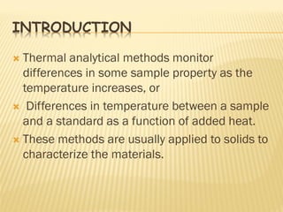 Thermal analysis | PPT