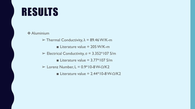 Thermal and electrical conductivity of metal | PDF | Chemistry | Science
