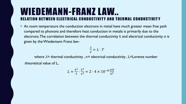 Thermal and electrical conductivity of metal | PDF | Chemistry | Science