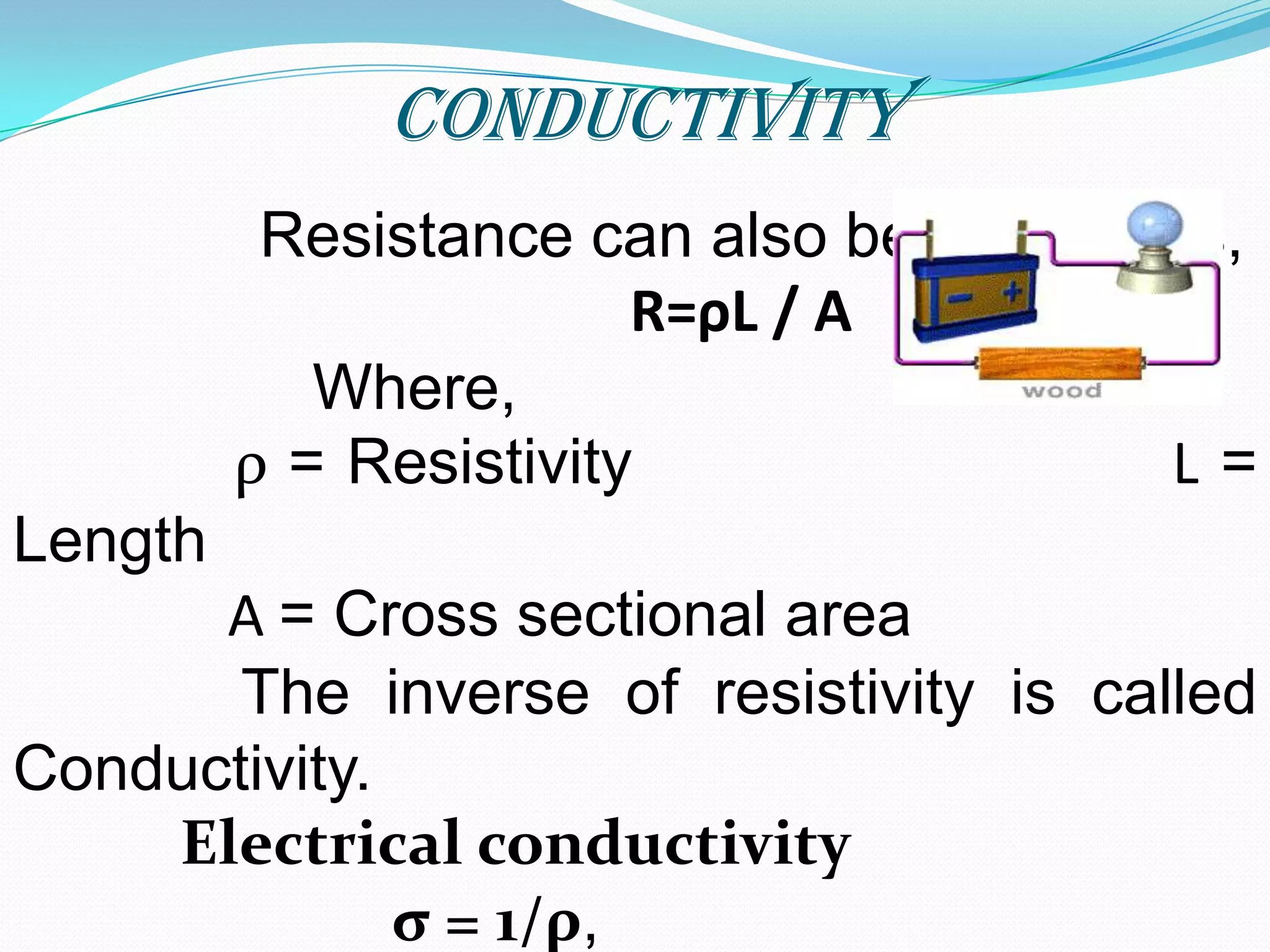 Thermal and electrical conductivity of metals | PPTX