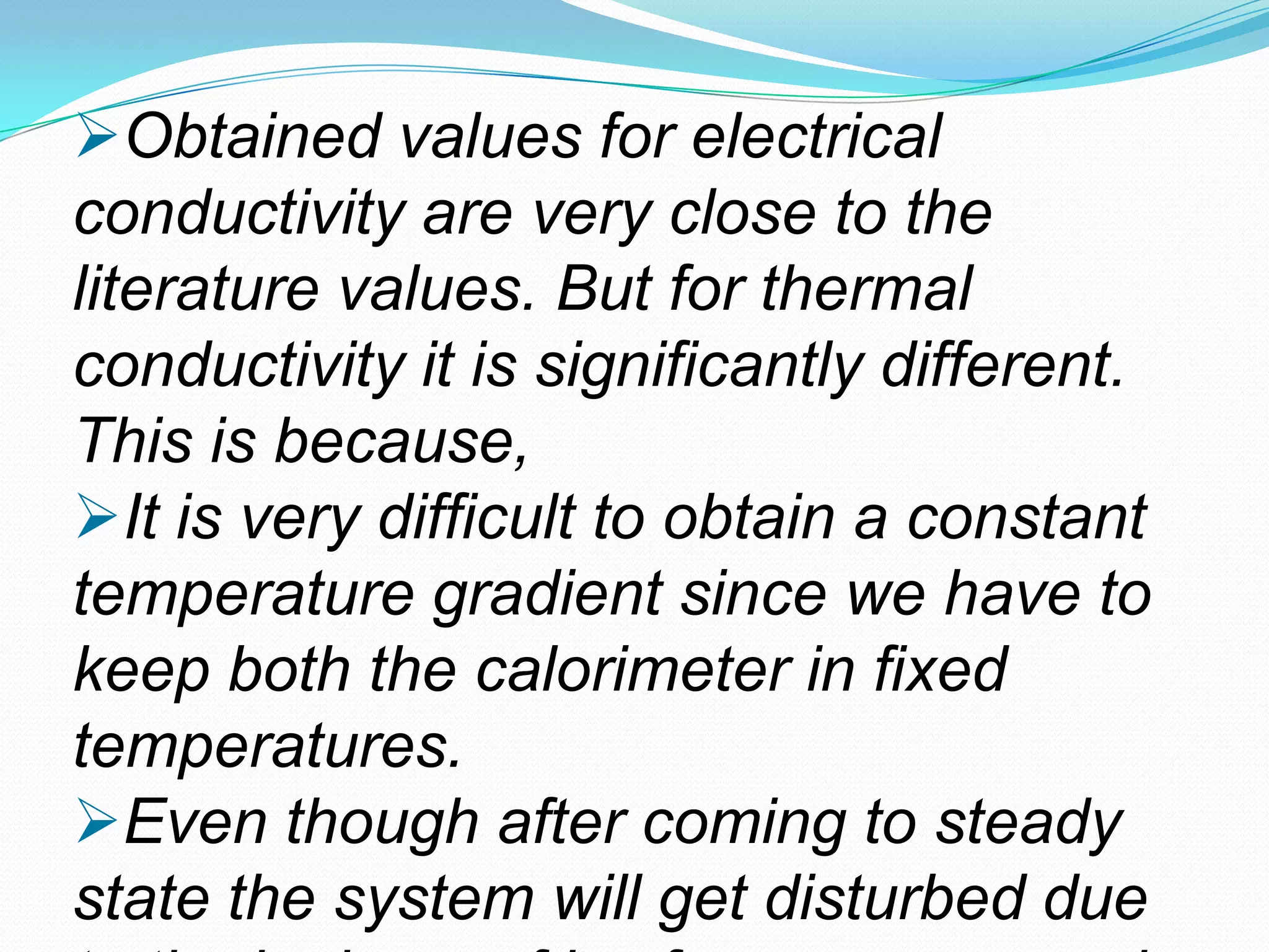 Thermal and electrical conductivity of metals | PPTX