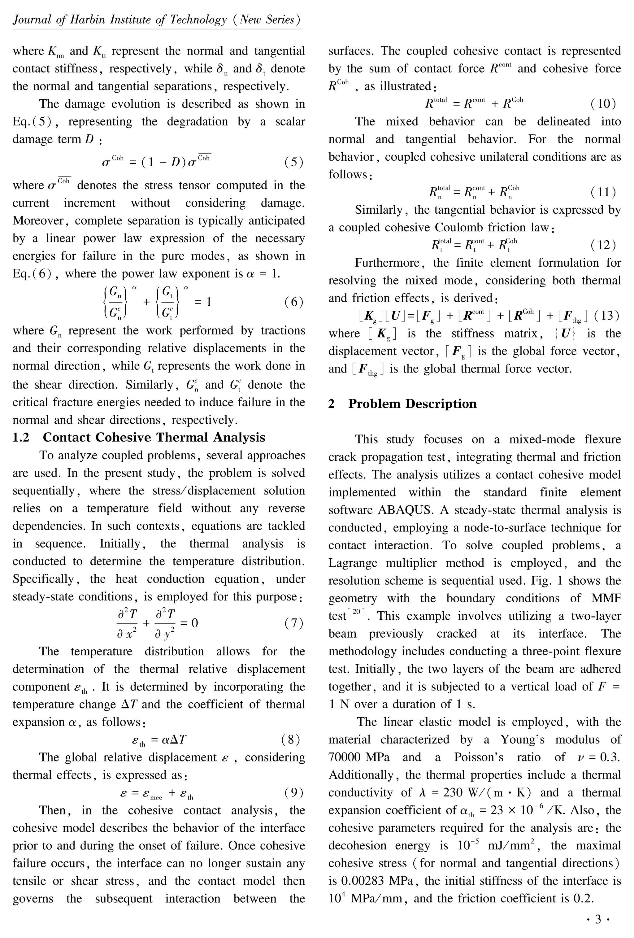 Thermal and Friction Effects on Mixed Mode Delamination | PDF