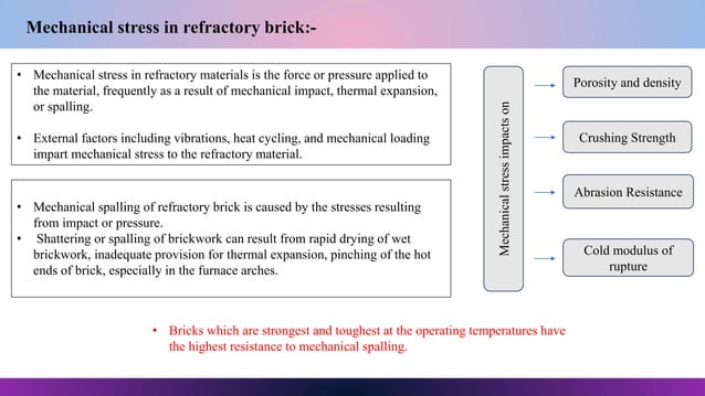 thermal and mechanical stress in refractory.pptx | Chemistry | Science