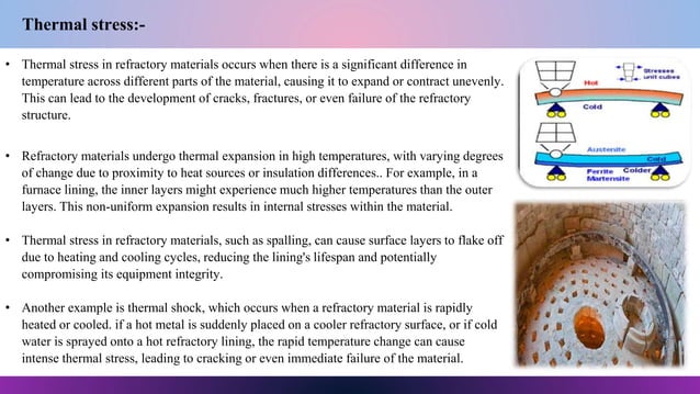 thermal and mechanical stress in refractory.pptx | Chemistry | Science