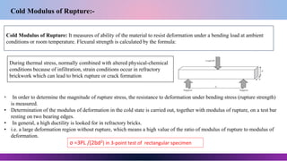 thermal and mechanical stress in refractory.pptx | Chemistry | Science