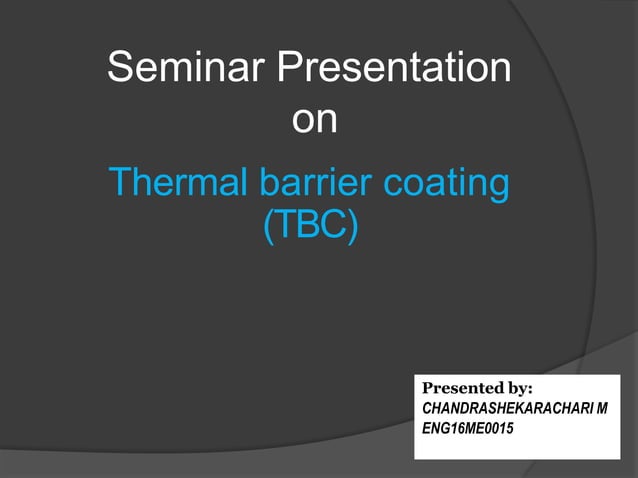 Thermal barrier coating | PDF