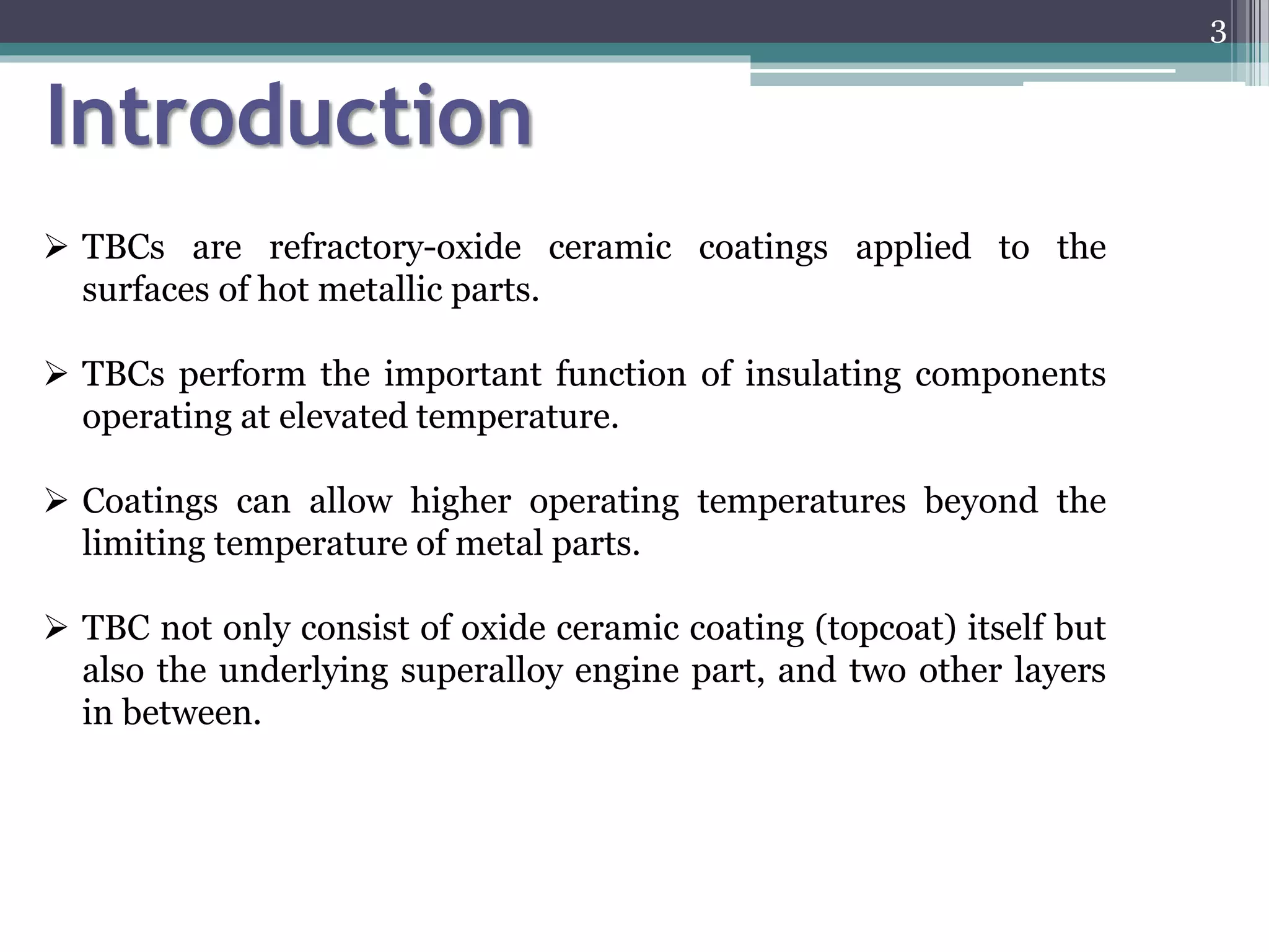 Thermal barrier coating | PPTX