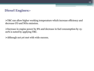 Thermal barrier coating | PPTX