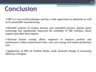 Thermal barrier coating | PPTX