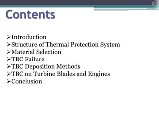 Thermal barrier coating | PPTX