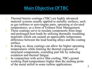 Thermal barrier coatings (TBC) | PPTX