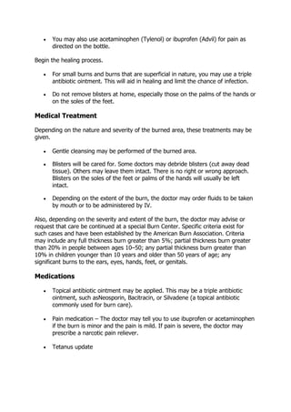 Thermal Burns | DOC
