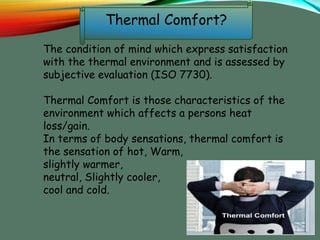 Thermal comfort | PPTX