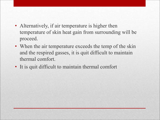 thermal comfort.ppt..................................... | PPT