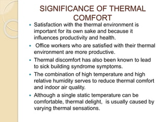 Thermal comfort and climate.pptx11 (1) | PPTX