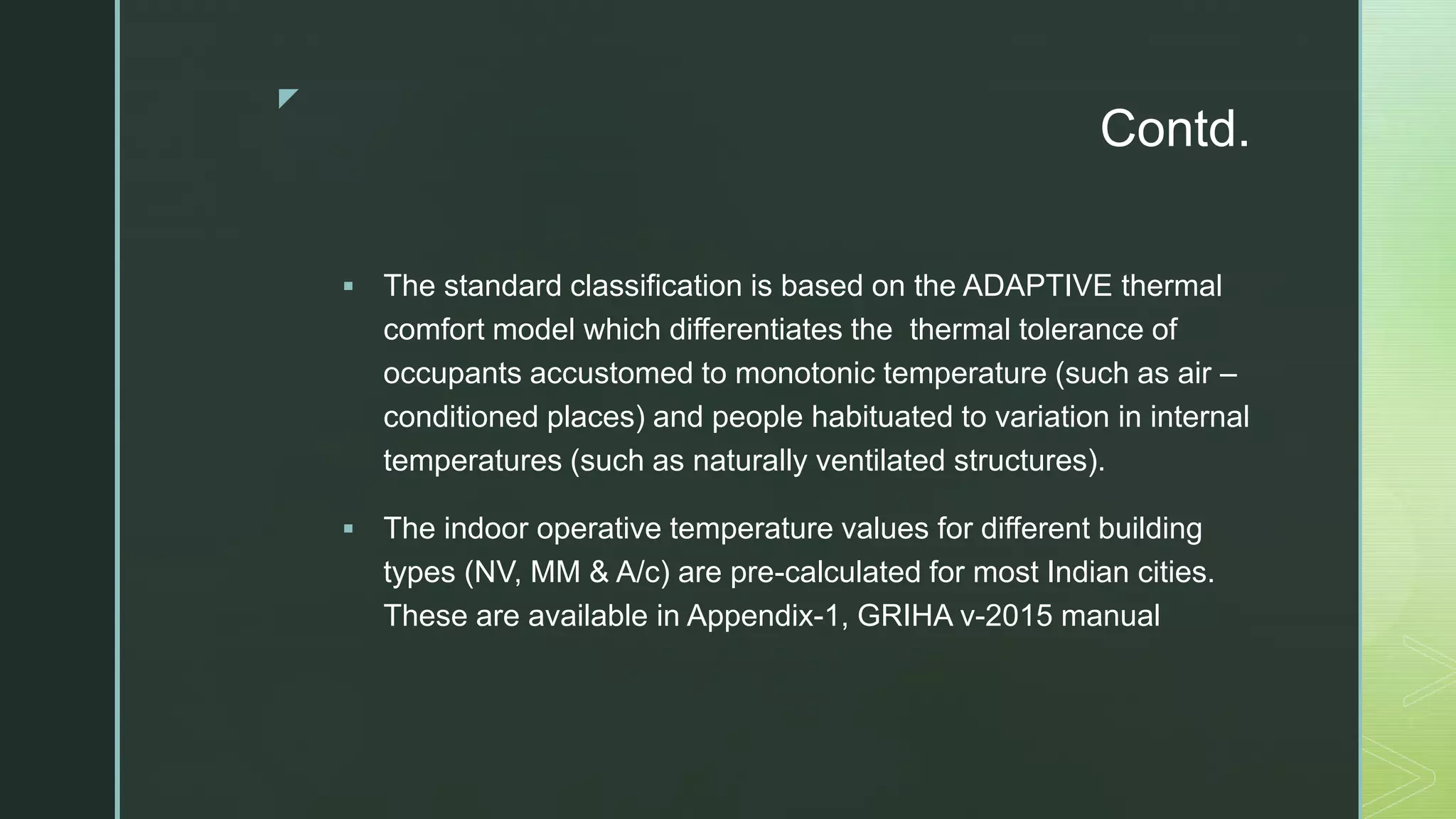 Thermal comfort in buildings | PPTX