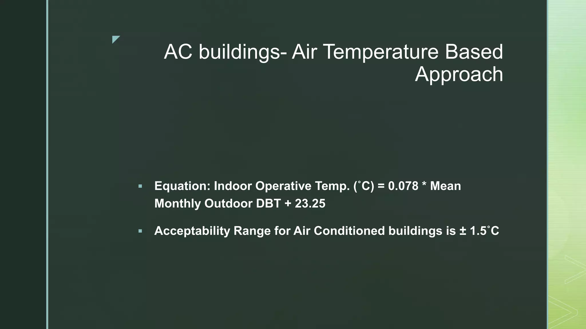 Thermal comfort in buildings | PPTX