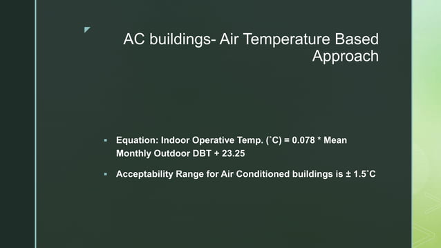 Thermal comfort in buildings | PPTX | Indoor Environmental Quality ...