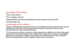 Thermal conductivity measurement techniques | PPTX