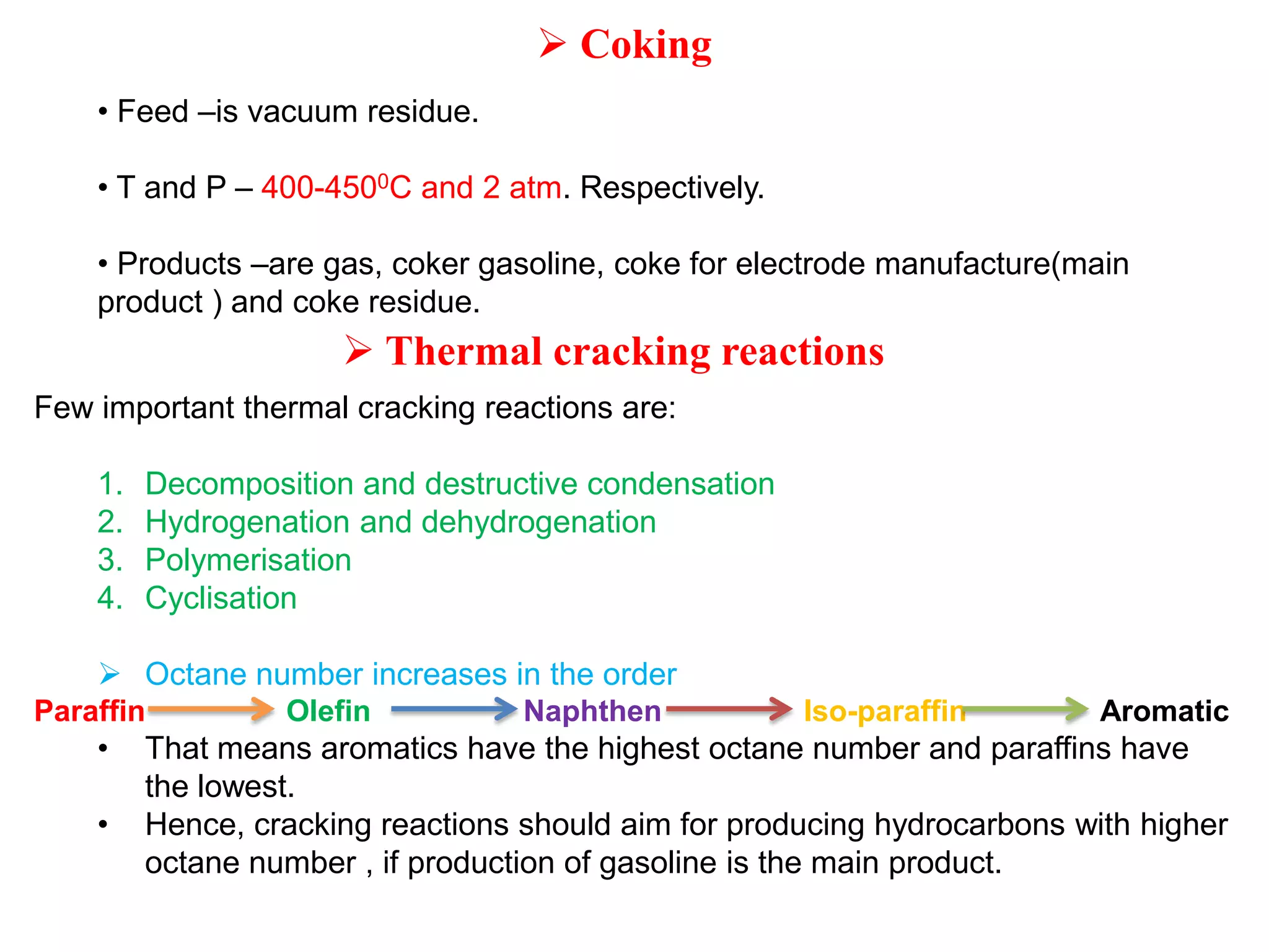 Thermal cracking | PPTX