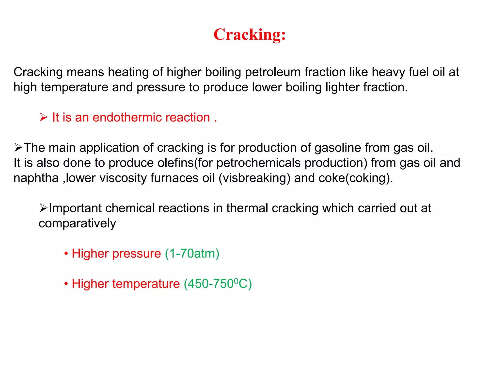 Thermal cracking | PPTX