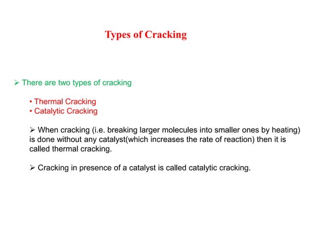 Thermal cracking | PPTX