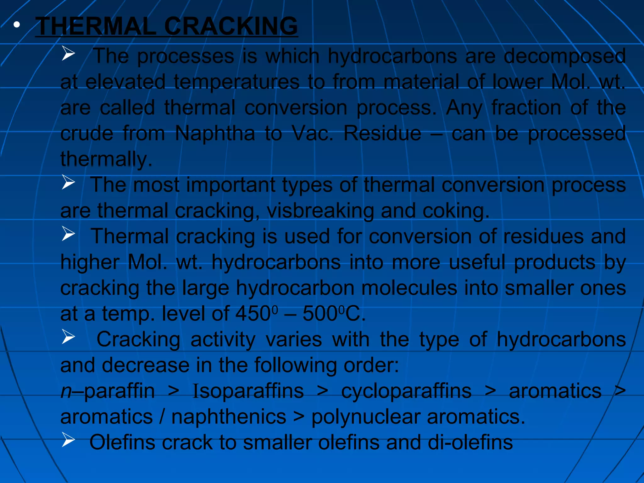 Thermal cracking (2) | PPT