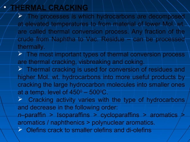 Thermal cracking (2) | PPT