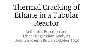 Thermal cracking ethane 01 | PPTX