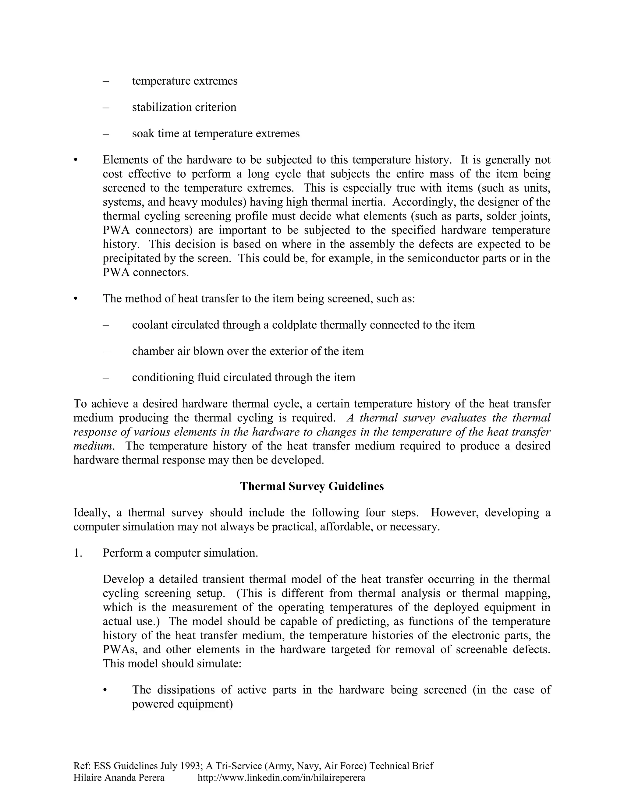 Thermal cycling screen development | PDF