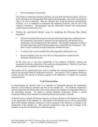 Thermal cycling screen development | PDF